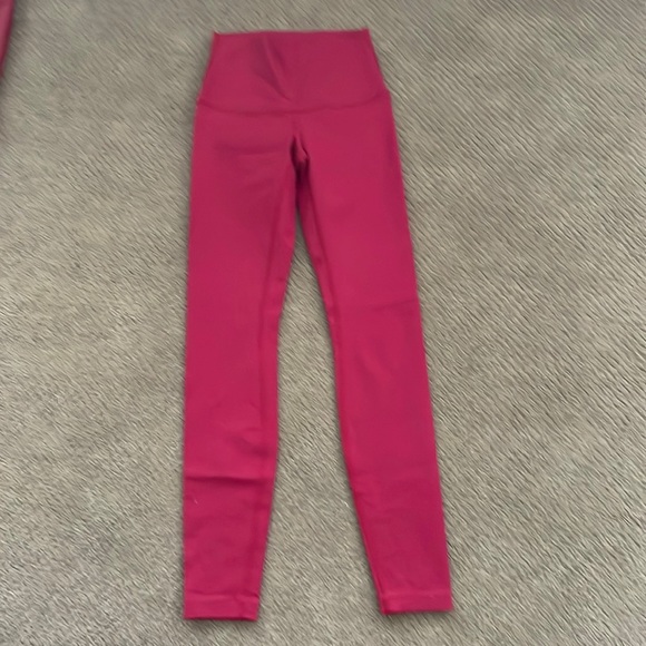 lululemon athletica | Pants & Jumpsuits | Like New Lululemon Red High ...